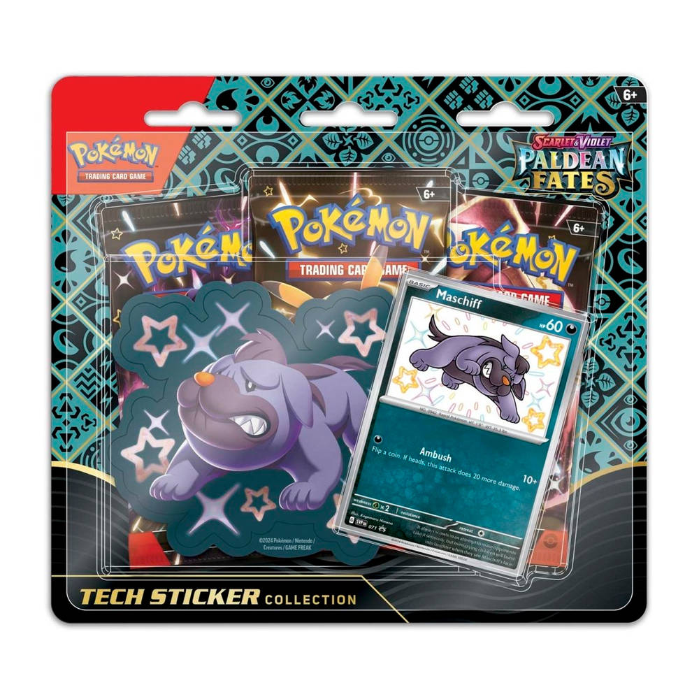 Paldean Fates: Maschiff Tech Sticker Collection – TCG Paradijs
